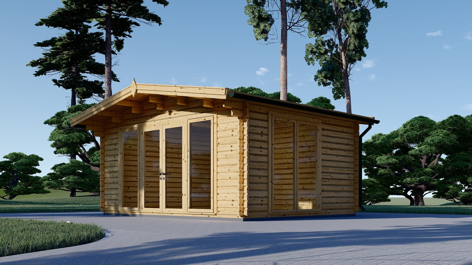 Casa de gradina PESCARUS (44 mm) 5x4 m 20 mp - Udis.ro